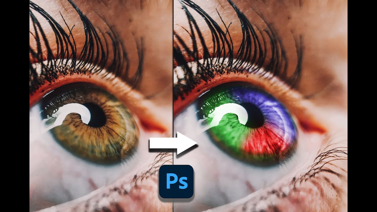 How to Create Multi-Color Eyes in Photosop! - YouTube