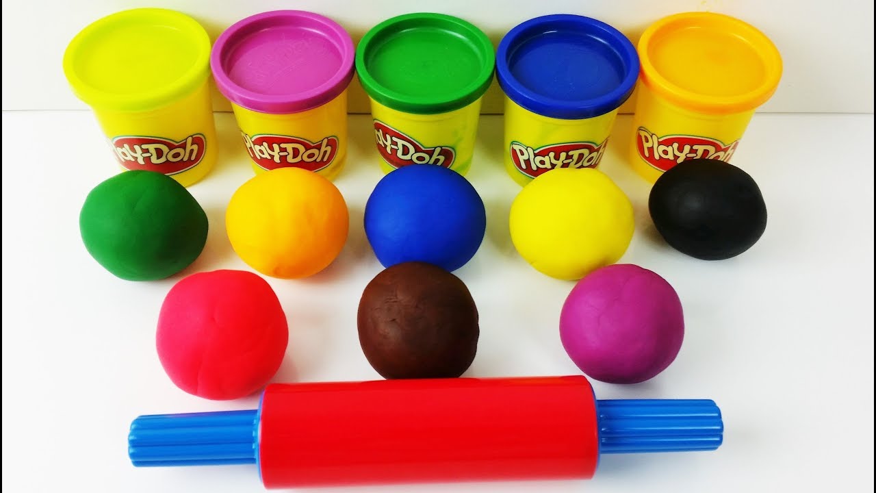 Minions Molds Play Doh Balls Fun & Creative for Kids Learn Colors ...