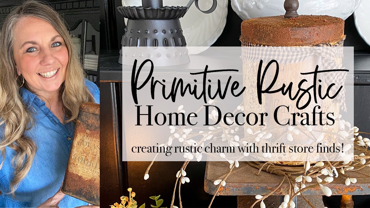 Get Crafty: Creating Primitive Rustic Home Decor with Thrift Store ...