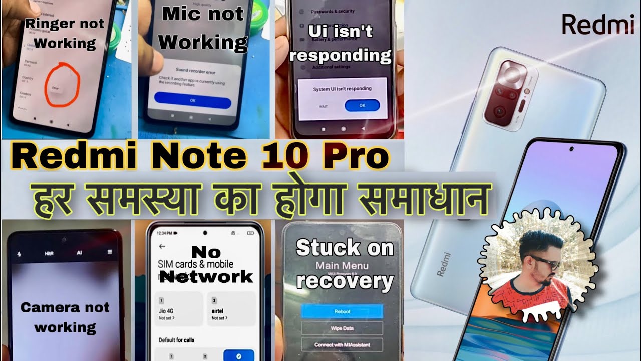 Redmi Note 10 Pro audio not work || front camera no work ...