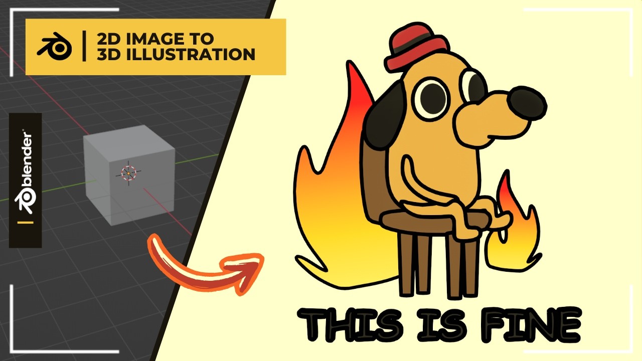 How to Turn Any 2D Image to 3D Model | Iconic Meme in Blender 4.2 | 3d ...