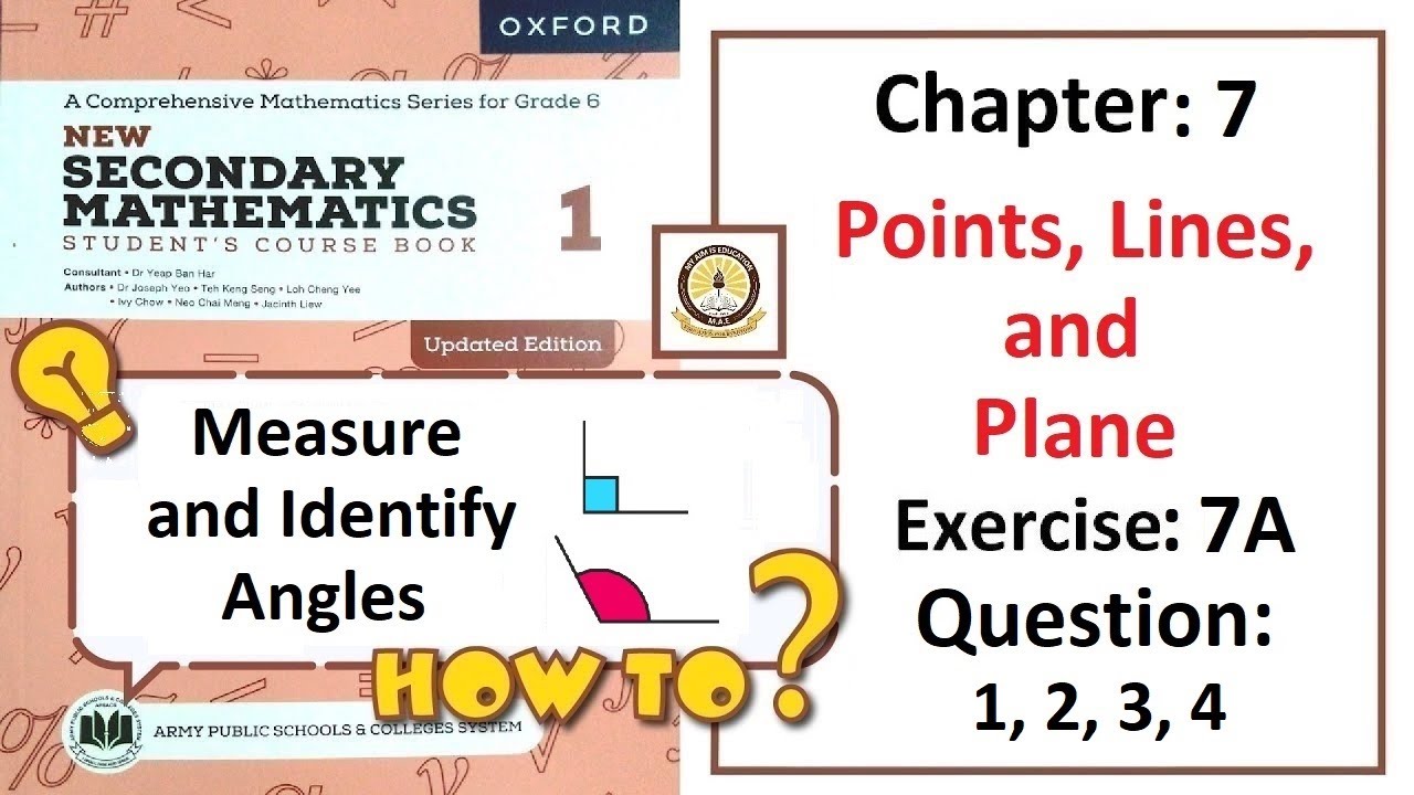 Exercise 7A Question 1, 2, 3, and 4 (Geometry) – Math Class 6 Army ...