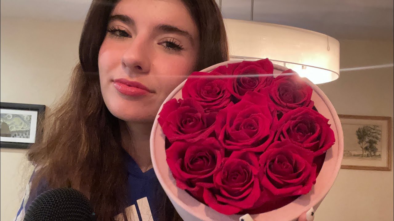 [ASMR] TAPPING + SCRATCHING ON ROSES 🌹 - YouTube