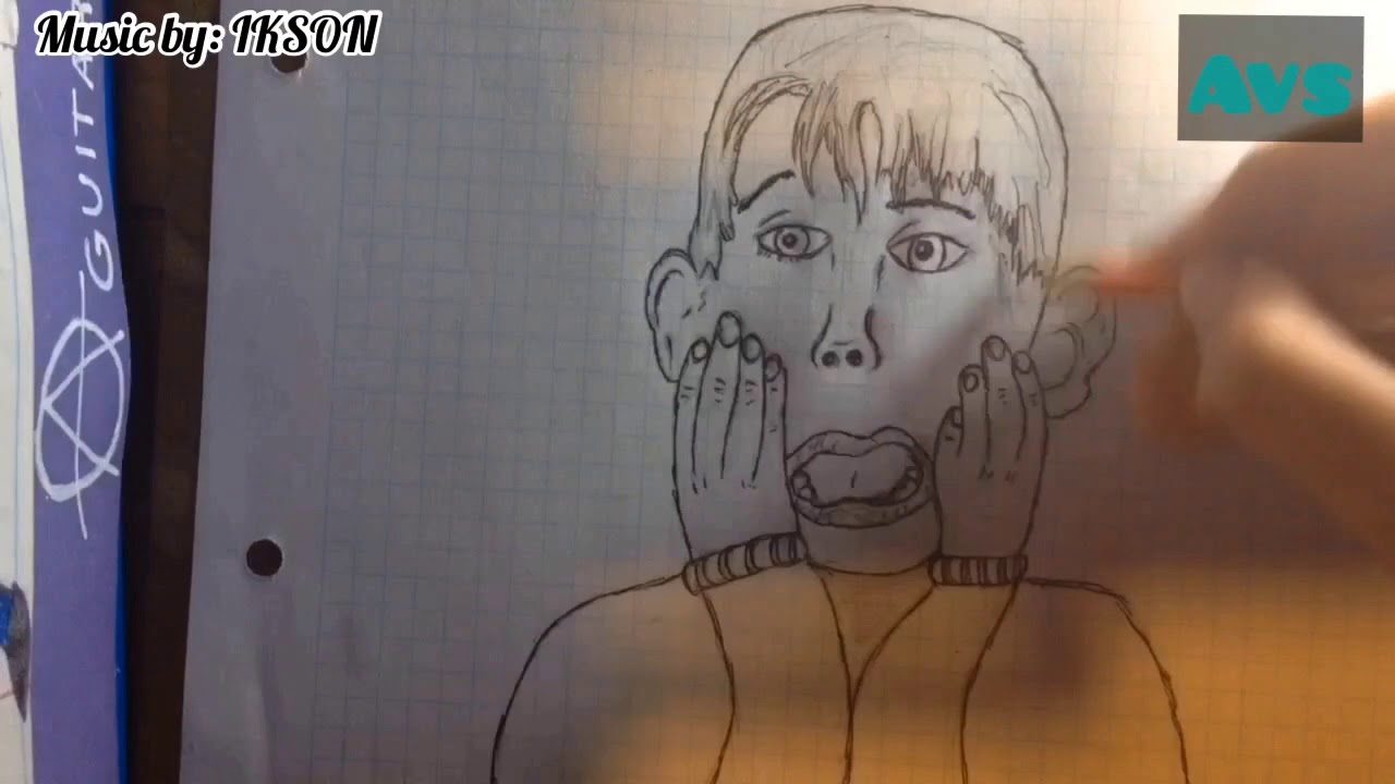 Home alone(Kevin) drawing - YouTube