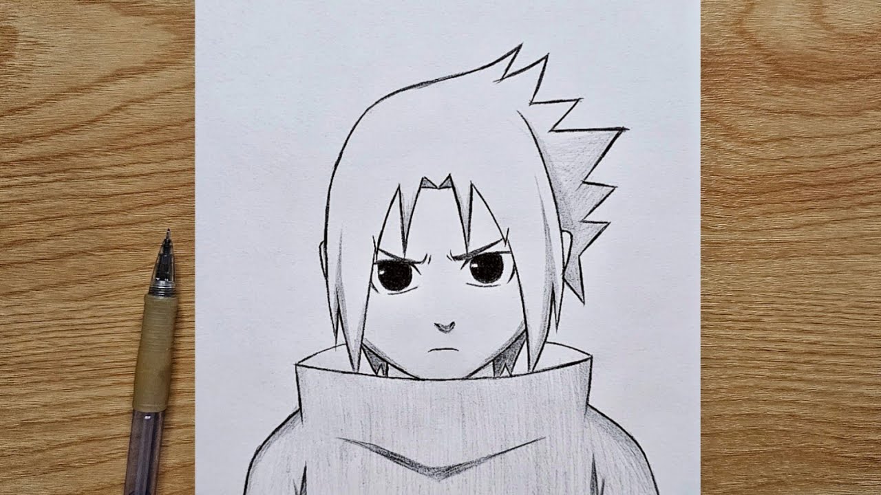 How to draw Sasuke Kid from Naruto | Kid Sasuke step by step | easy ...