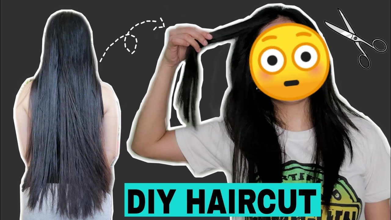 DIY | CUTTING MY HAIR AT HOME | LAYERS HAIRCUT - YouTube