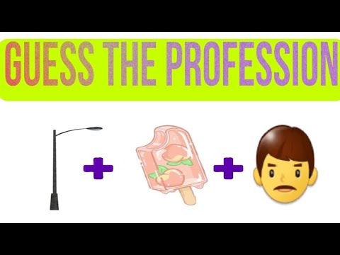 Can you guess the profession/ job from the Emoji's?| EMOJI CHALLENGE ...