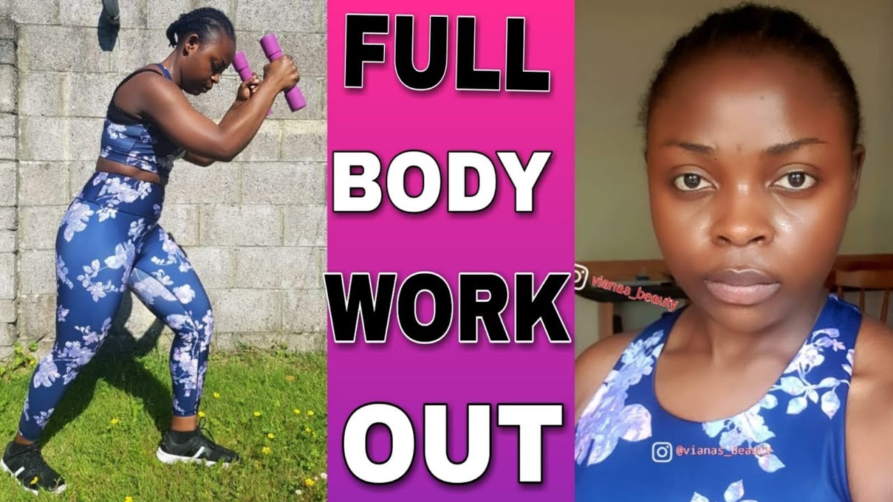 FULL BODY AT HOME WORKOUT NO EQUIPMENT FOLLOWING NATASHA OCEANE - YouTube
