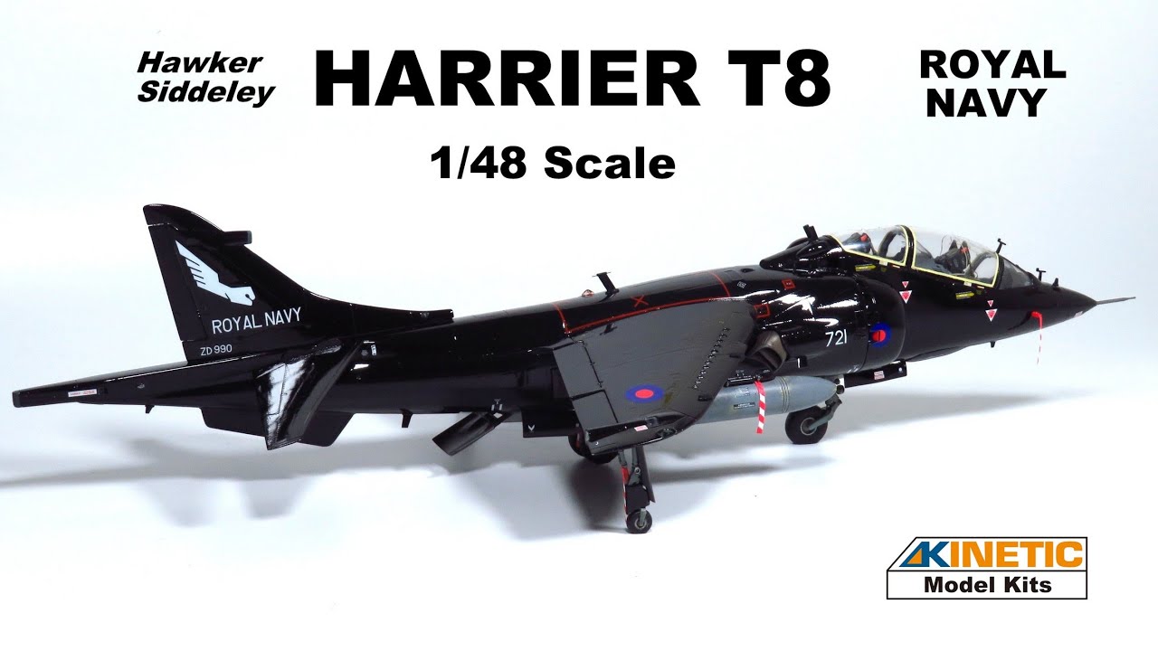 FULL BUILD - ROYAL NAVY HARRIER T8 - 1/48 SCALE AIRCRAFT MODEL KIT ...