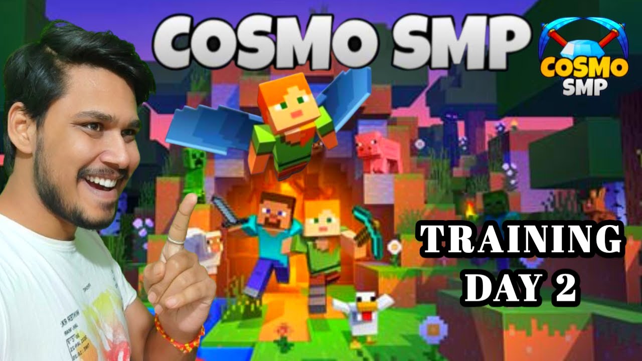 MINECRAFT COSMO SMP TRAINING DAY 2 | Cosmo Baba - YouTube