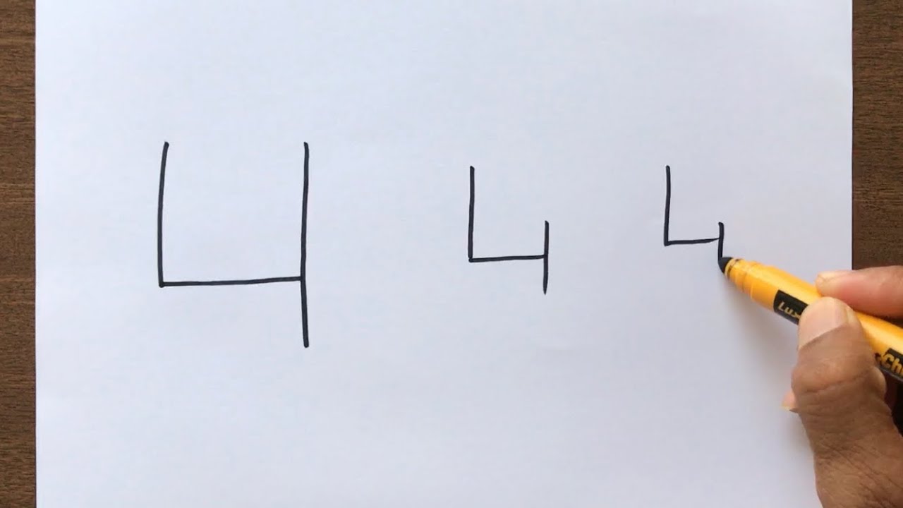 How to Draw a Train Picture from number 444 - YouTube