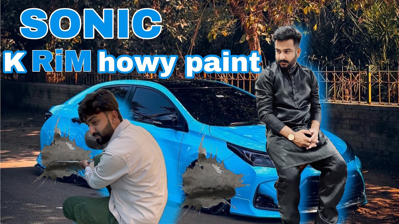 Rims py kiya gun metallic paint wo b sonic k rims py 🫢 creative Hamza ...