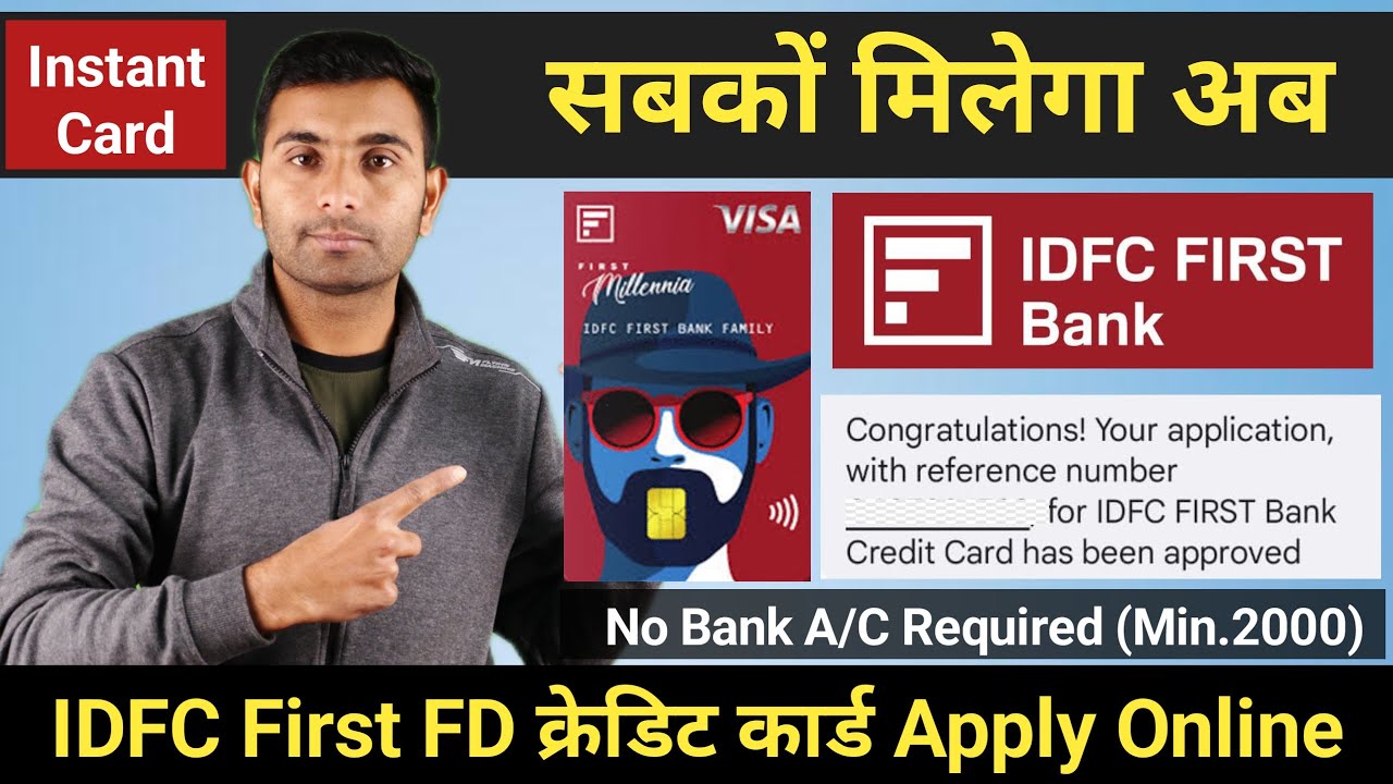 How to apply IDFC First Bank credit card against fixed deposit 🔥 - YouTube