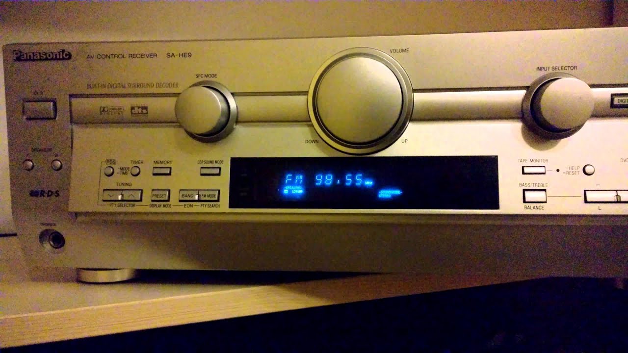 Panasonic SA-HE9 Receiver F70 - YouTube