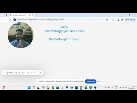Learning SQL Video 5: Joins (Inner/left/right Join and Union) and Delete, Drop, and Truncate ...