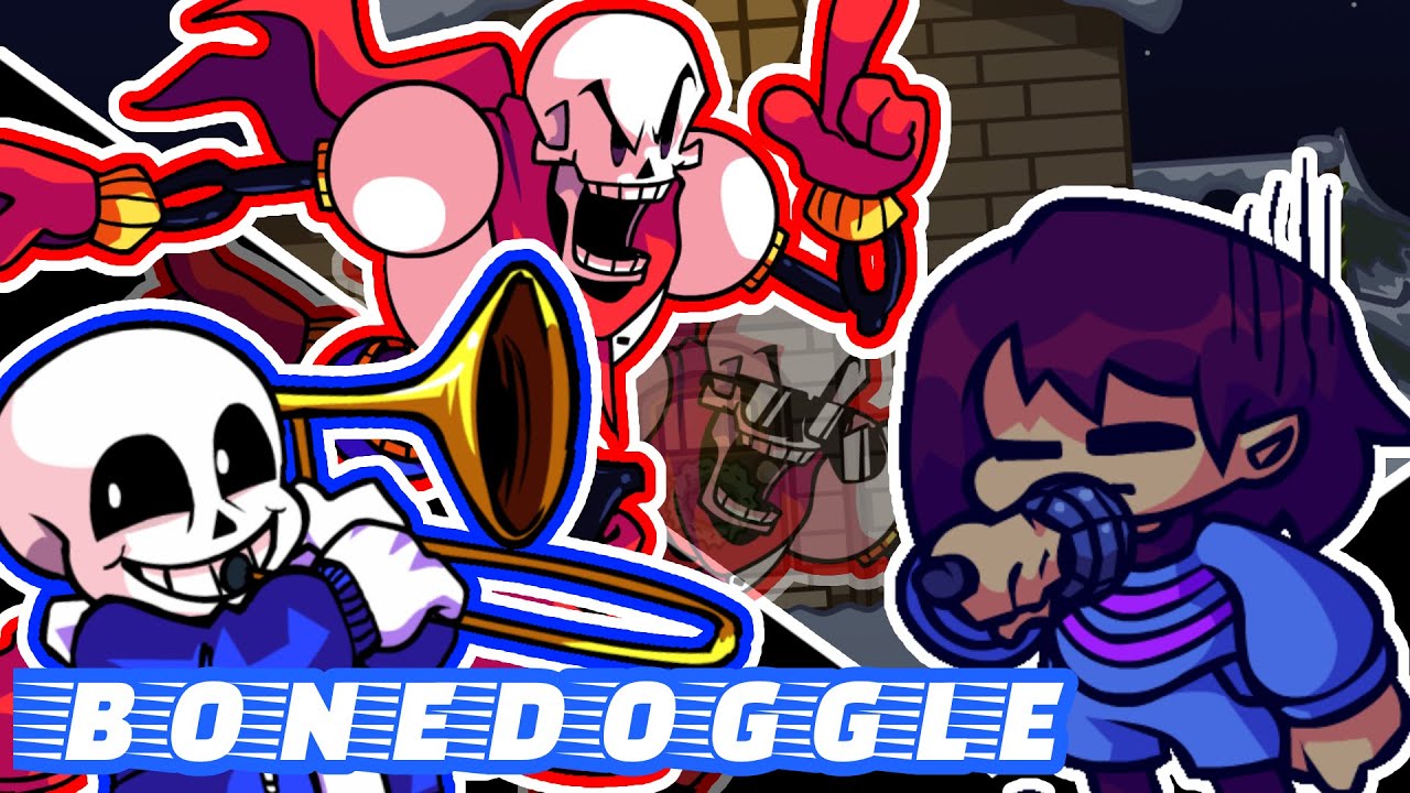 【FNF】Bonedoggle///Bonedoggle but skeleton bros version - YouTube