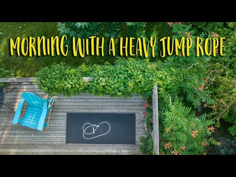 Morning with a heavy jump rope - YouTube