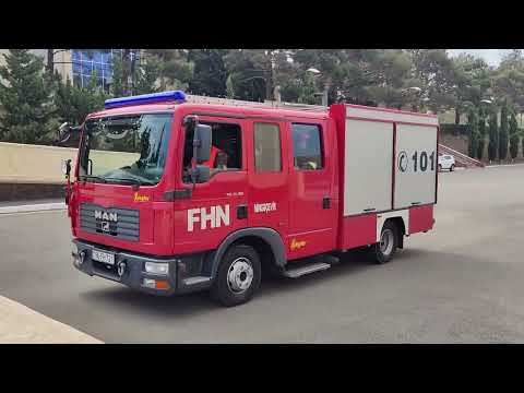 FHN-in Dövlət Yanğından Mühafizə Xidməti Mingəçevir SES-də yanğın-taktiki təlim keçirib