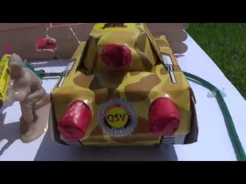 Toy Army Man Fireworks Battle Green Vs. Tan - YouTube