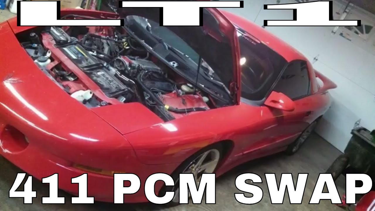 LT1 411 LS1 pcm swap part 2 Timing cover reluctor wheel install - YouTube