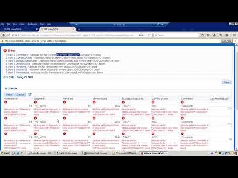 OAF - DML Operations Using PLSQL- Non Working Sample, Exception Did Not Catch Too -For Beginners ...