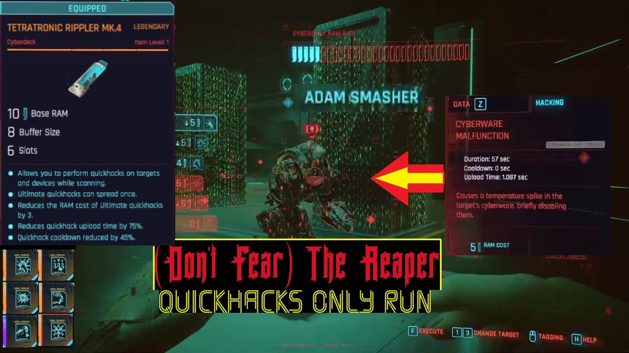 "(Don't Fear) The Reaper" Quickhacks Only run | Cyberpunk 2077 ...