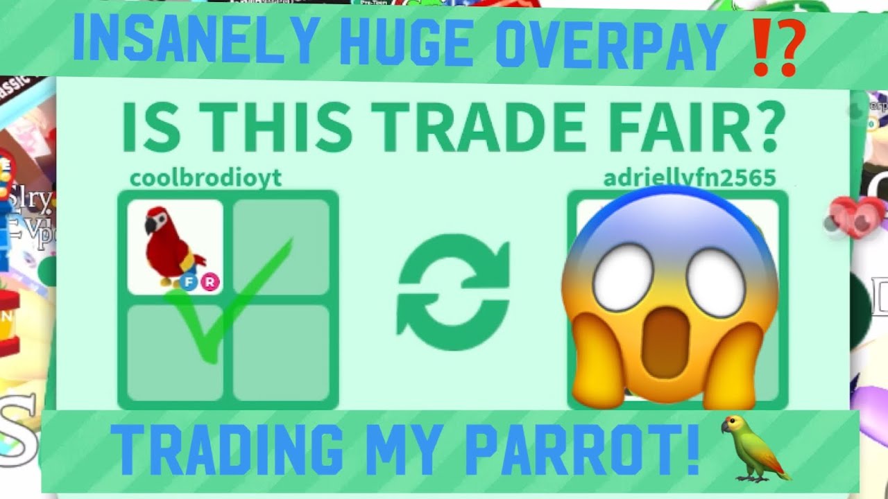Trading FR Parrot in 2024! What’s it worth? (Roblox Adopt Me) - YouTube