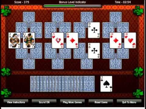How to Play Tri Peaks Solitaire Online - YouTube
