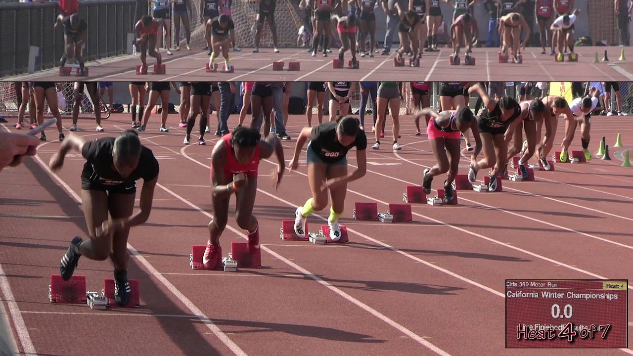 2020 TF - Winter Champs - 300 Meters (Girls, Finals, 7 Heats) - YouTube