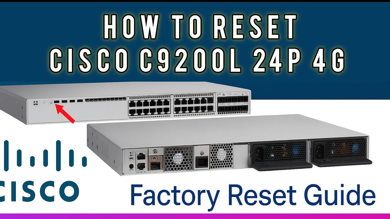 How to Reset Cisco Catalyst C9200L-24P-4G #cisco #networking #trending ...