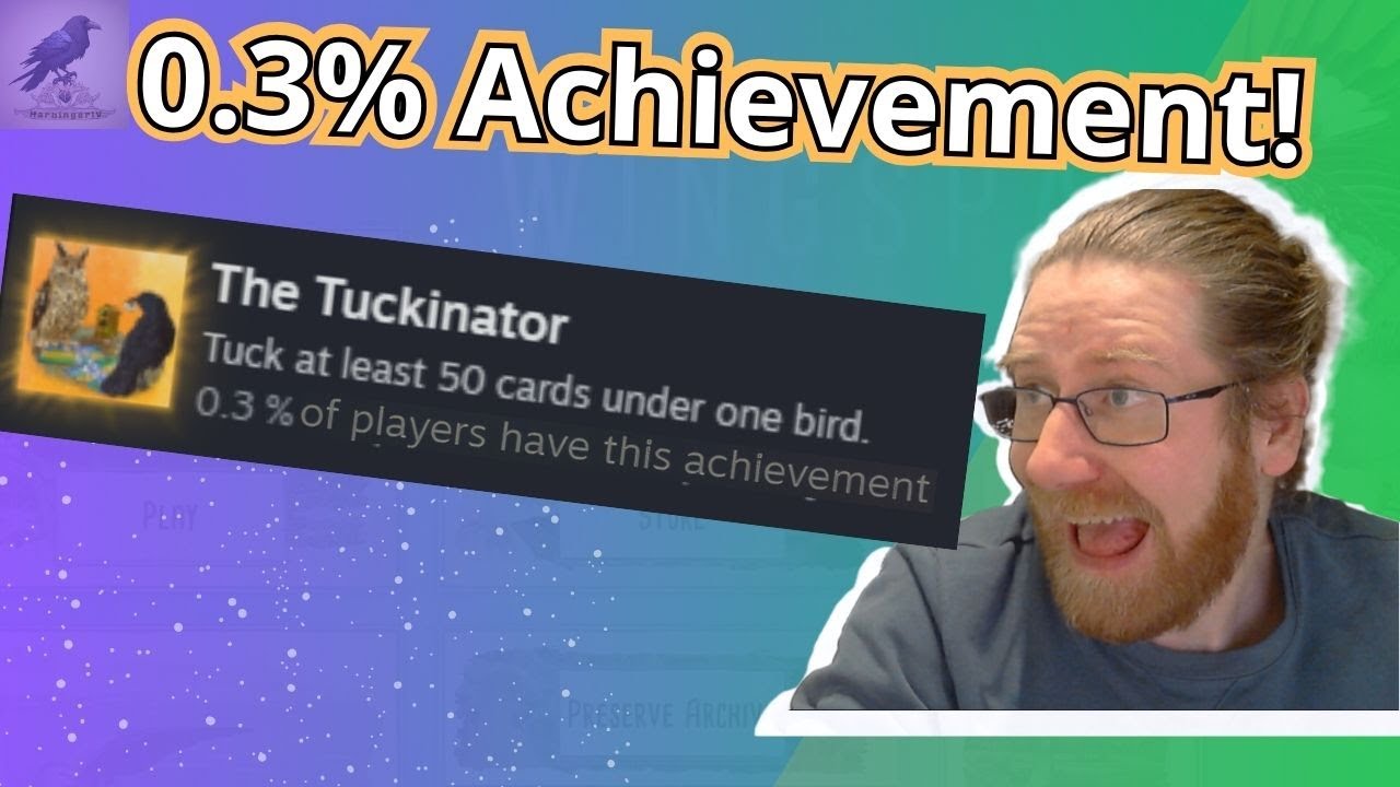 We get the 0.3% - Tuckinator Achievement! In #wingspan #oceania # ...