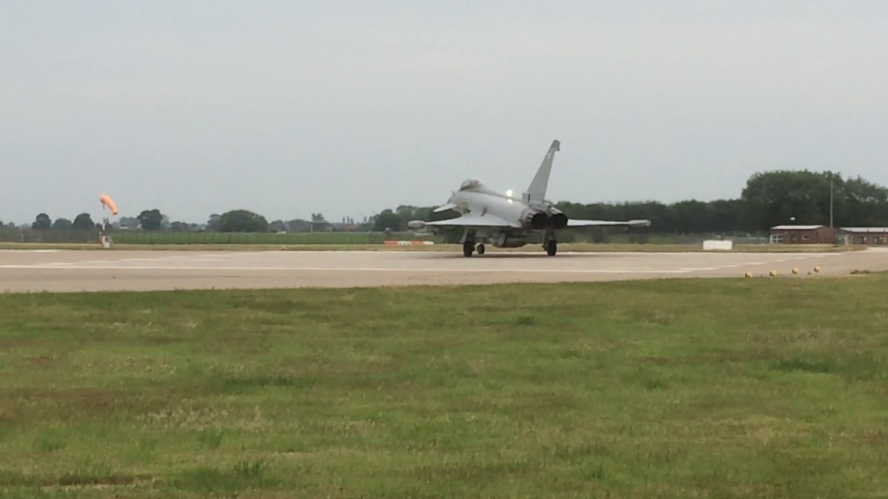 Typhoon performance take off full reheat 21-6-17 - YouTube