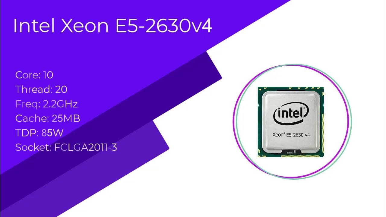 Intel Xeon E5-2630v4 - YouTube
