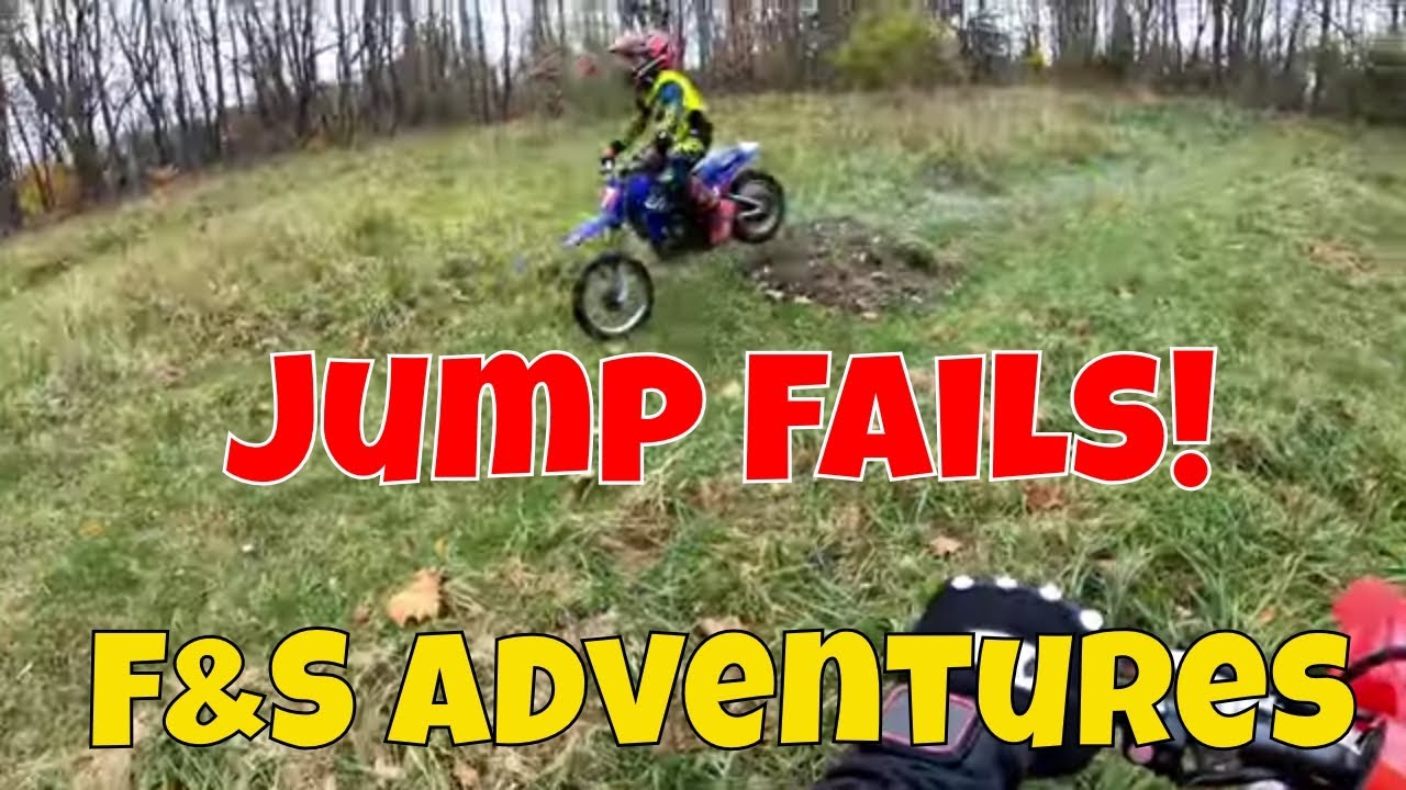 Motorcycle Jump Fails!!! PW80 - YouTube