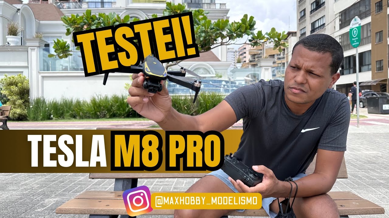 Drone M8 PRO TESLA Testei o desempenho no litoral - Itapema SC - YouTube