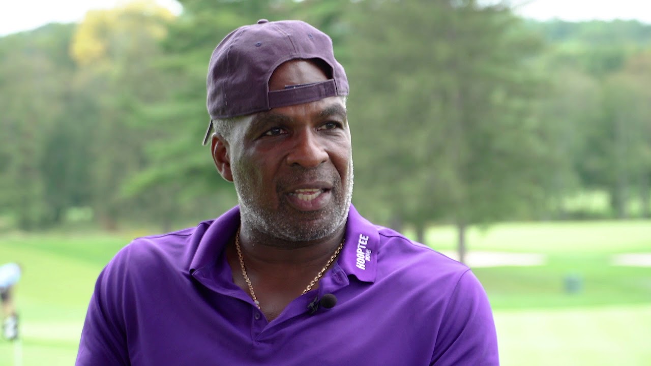 Darrell Reid interviews former NBA star CHARLES OAKLEY at the JOHN ...