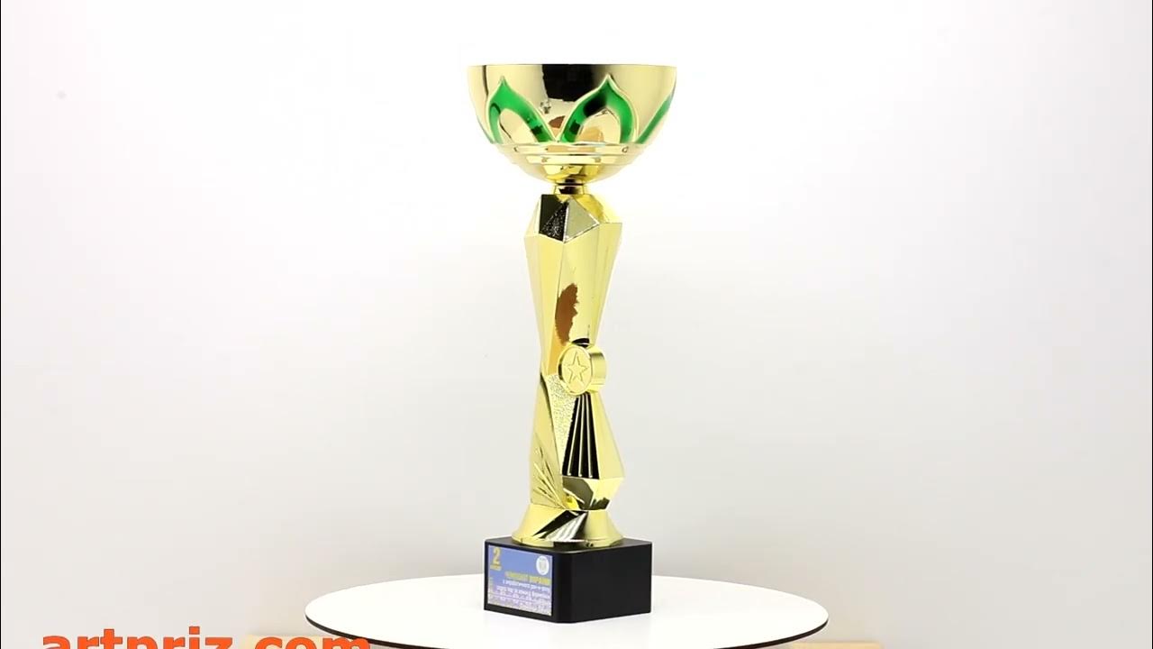 Кубок K5052 нагорода з великою чашею та місцем під жетон D25мм - YouTube