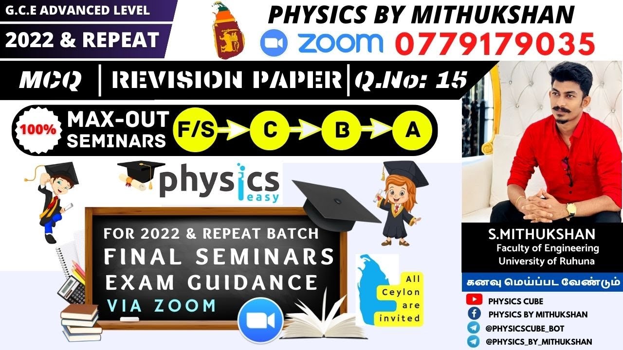 Max-Out Project Classes | MCQ Revision | Model MCQ No.15 | Physics Cube Academy | Mithukshan Sir ...