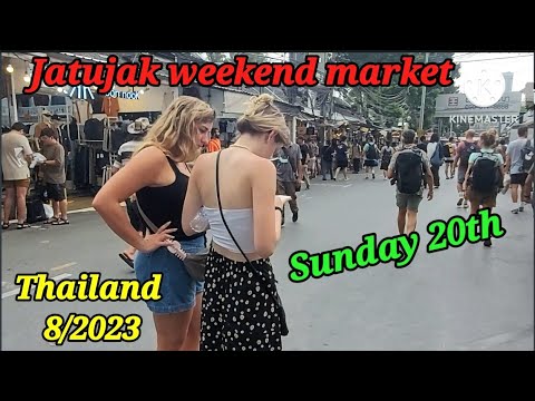 Way to famous Jatujak weekend market on Sunday 20th August | Thailand ...