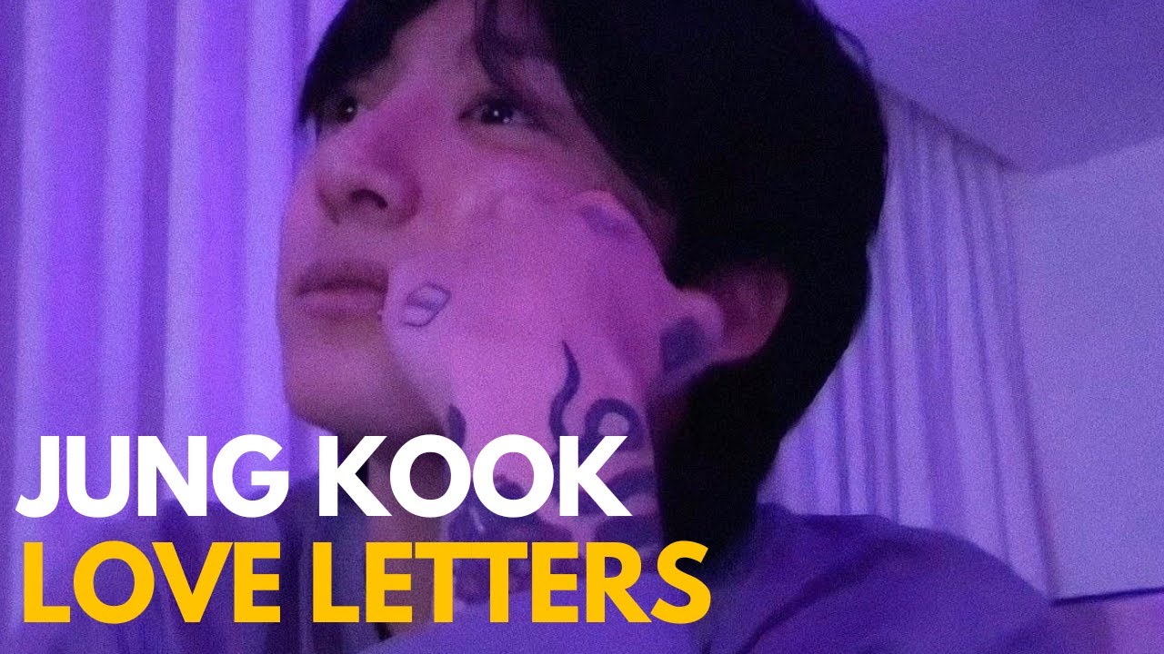 jungkook's tearful reaction to ARMY's "LOVE LETTERS" music video for ...