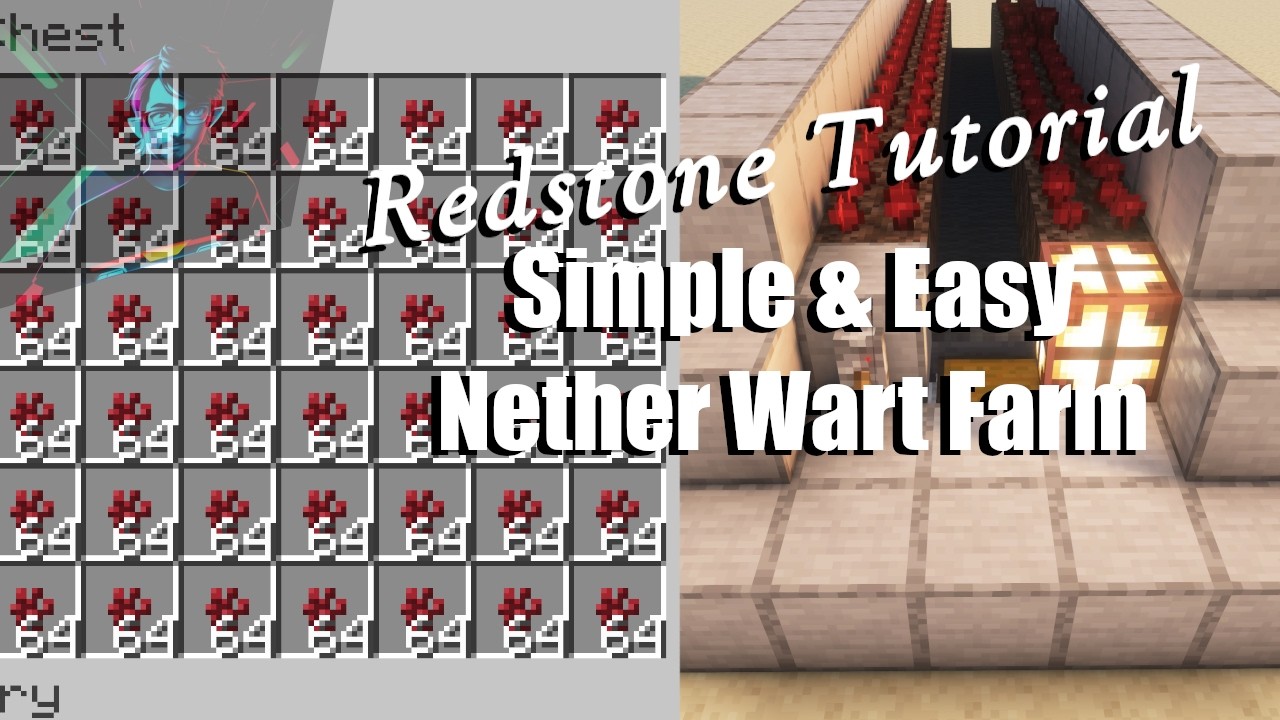 Nether Wart Farm 1.21+ | Minecraft Tutorial - YouTube