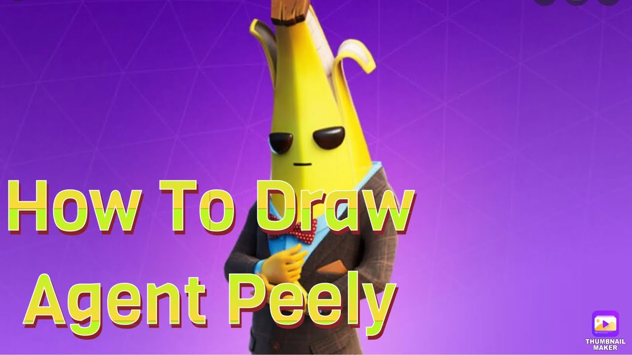 How to draw agent peely | Fortnite - YouTube