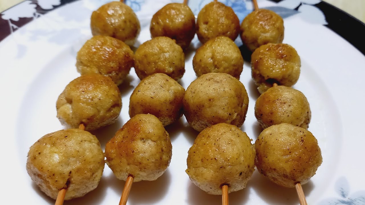 cp style homemade chicken ball. chicken ball recipe. - YouTube