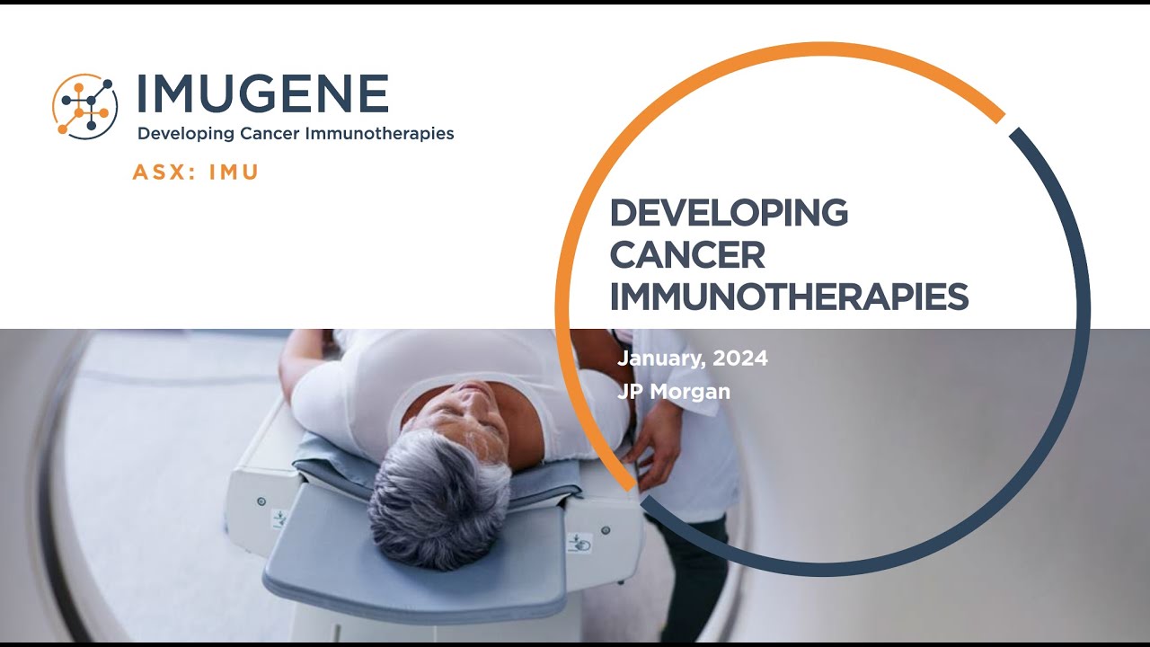 Imugene Limited J.P. Morgan Healthcare Conference Presentation - YouTube
