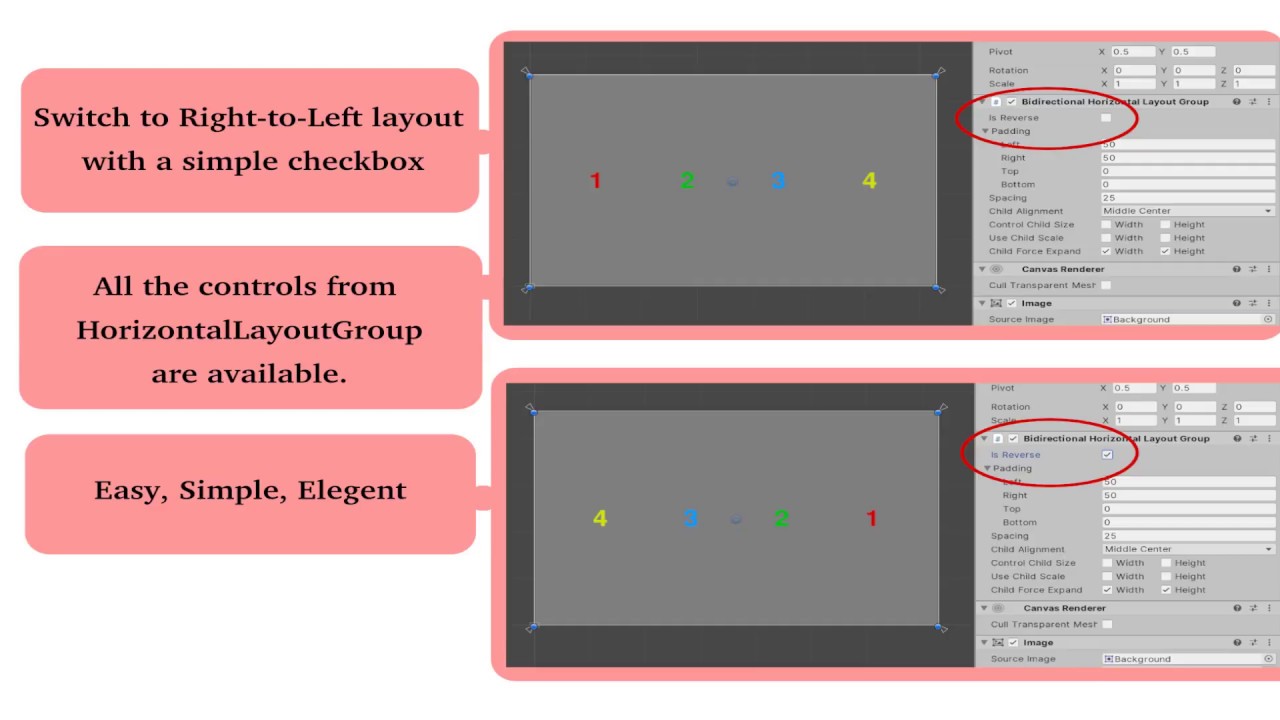 A Bidirectional Horizontal Layout For Unity UI (RTL & LTR) - YouTube