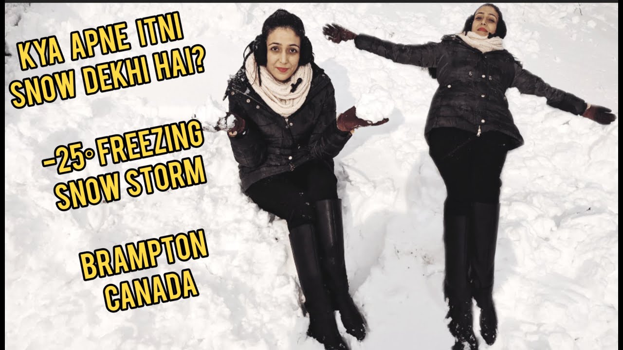 😮How Canada looks in Snow Storm ⛄ Snow Cleaning 🥶 Fun in Snow , Canada ...