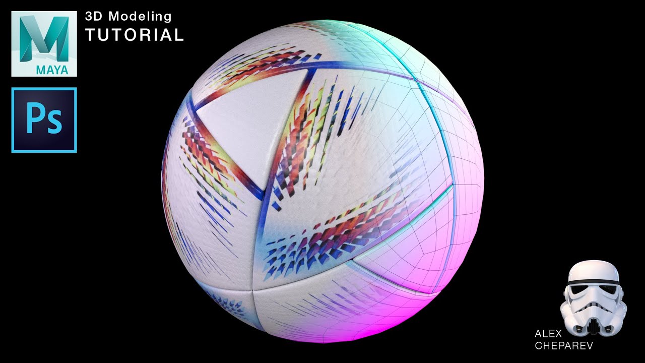 Soccer Ball Texture Maya