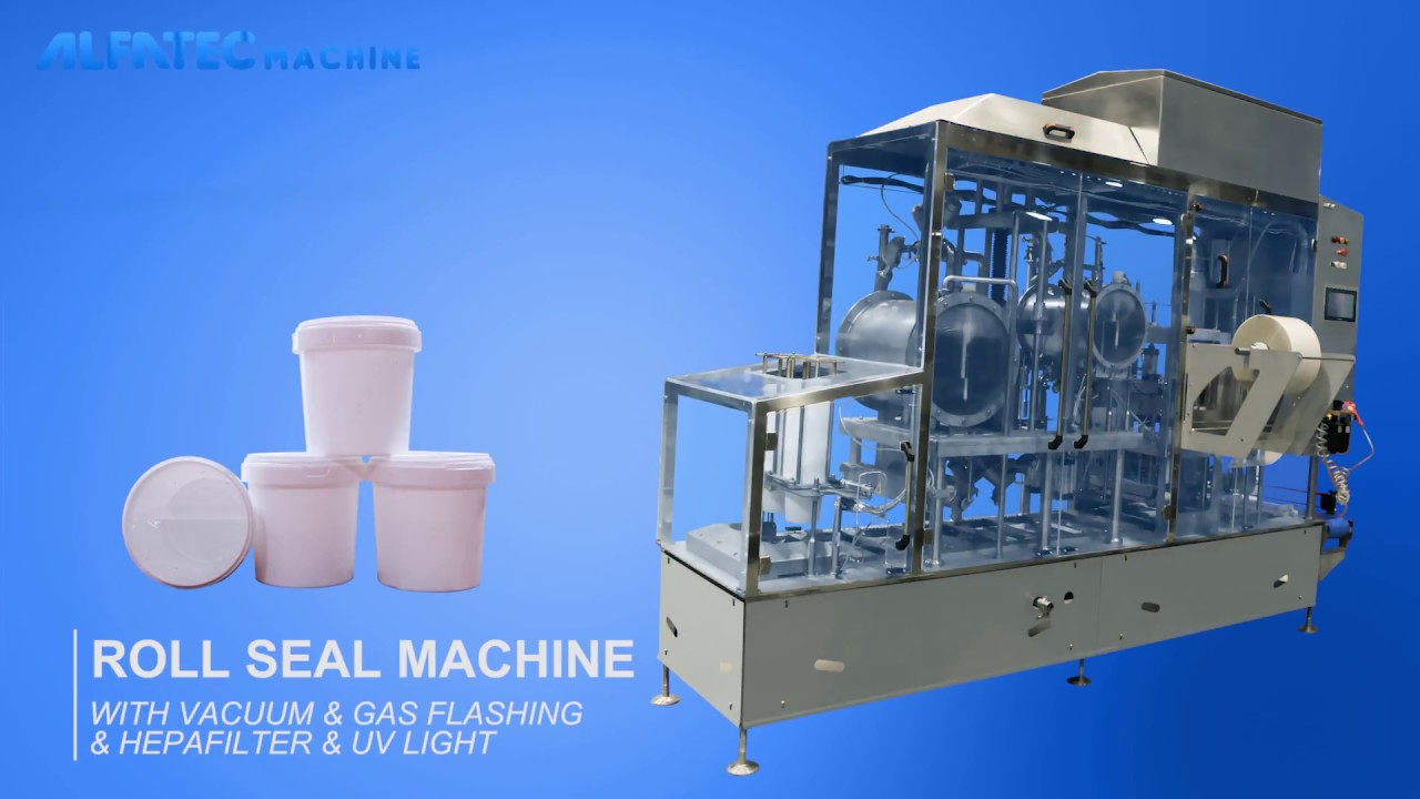 Roll Seal machine with vacuum & gas flashing & hepa filter and UV Light ...