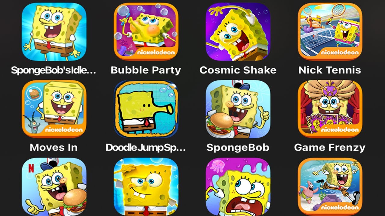 ALL SPONGEBOB MOBILE: Krusty Cook-Off,Game Frenzy,BFBB,Patty Pursuit ...