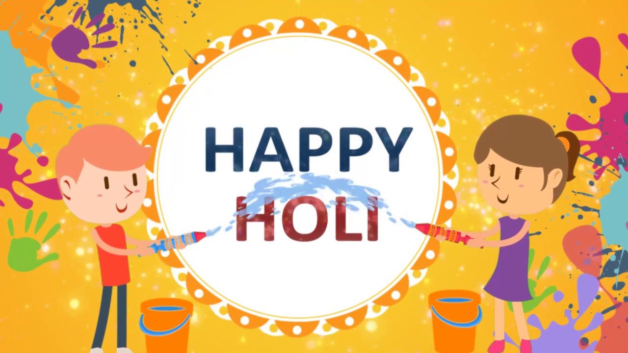Happy Holi animated video - YouTube